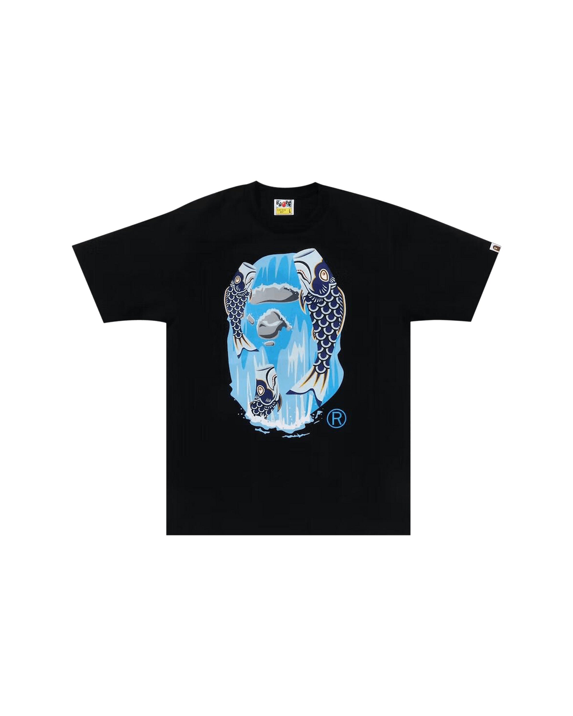 BAPE Koinobori Waterfall Tee Black | STREET BILL