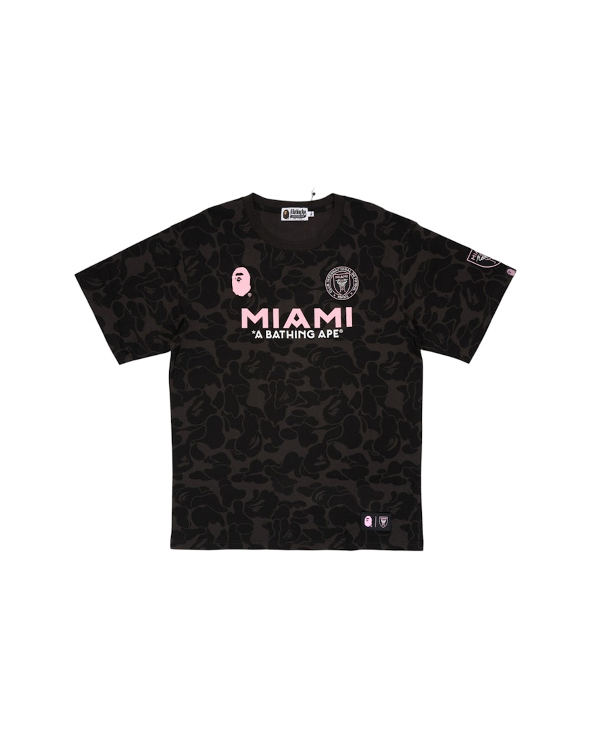 BAPE x Inter Miami CF Camo Tee Black | STREET BILL